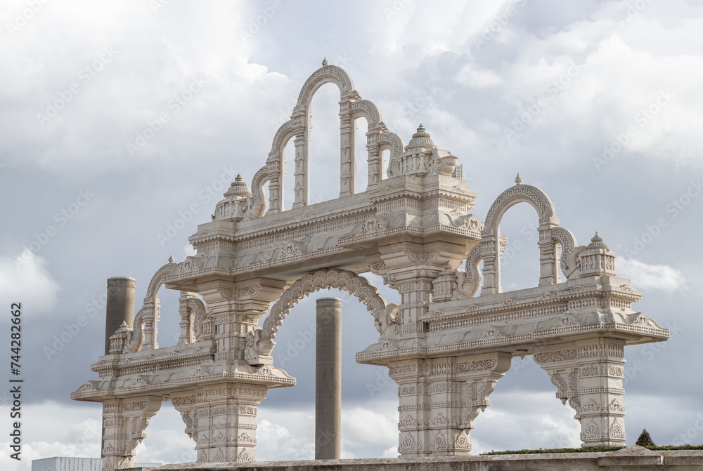 Architectural design of archway Neasden temple (BAPS Shri Swaminarayan ...