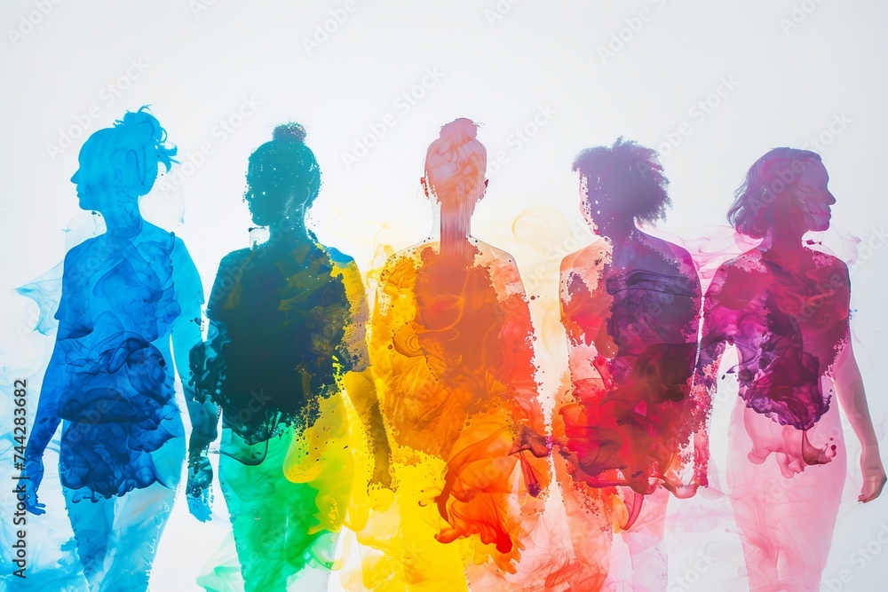 LGBTQ Pride magenta. Rainbow equal rights heroes colorful gratitude ...