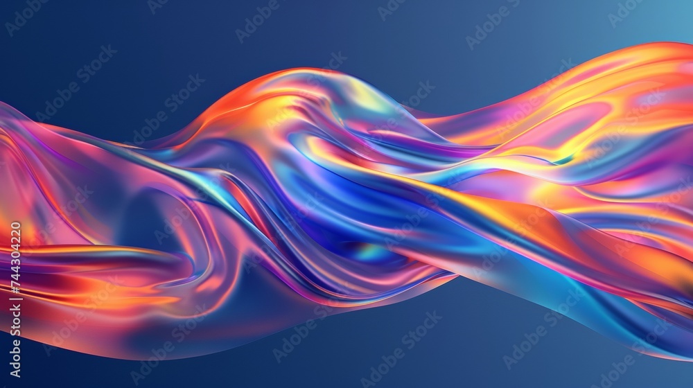 Mesmerizing, single wave bursts from a vibrant sea, its fluid form ...