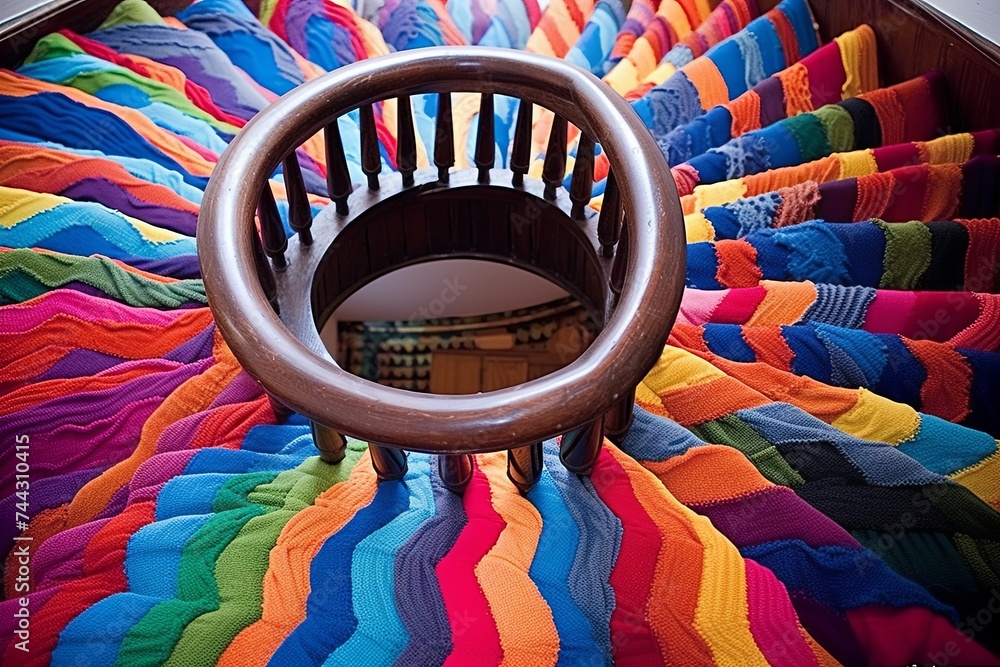 Colorful Bohemian Spiral Staircase Design Inspirations: Vibrant Step ...