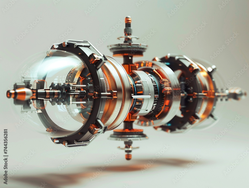3d render of a magnetic field manipulator for creating impromptu ...