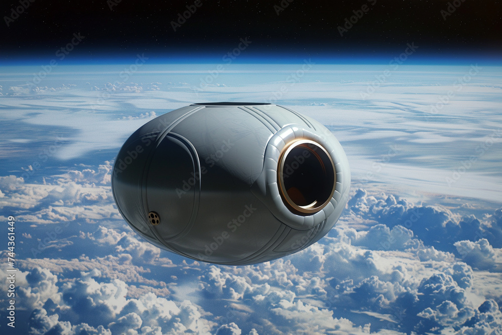 3d render of an atmospheric re entry capable drop pod for rapid ...