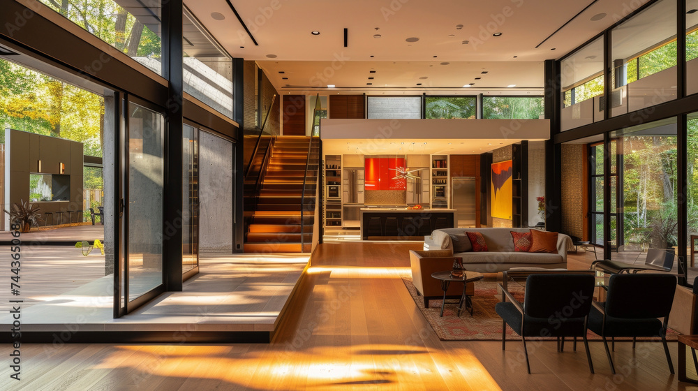 The open layout of this house encourages movement and exploration ...