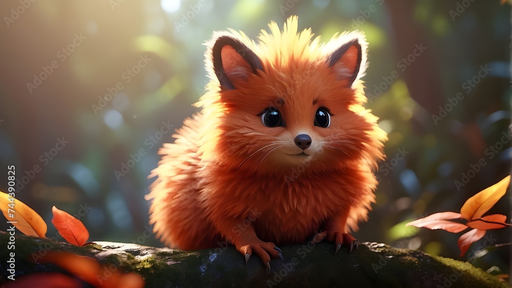 red fox in the forest, "Experience the vivid colors and attention to ...