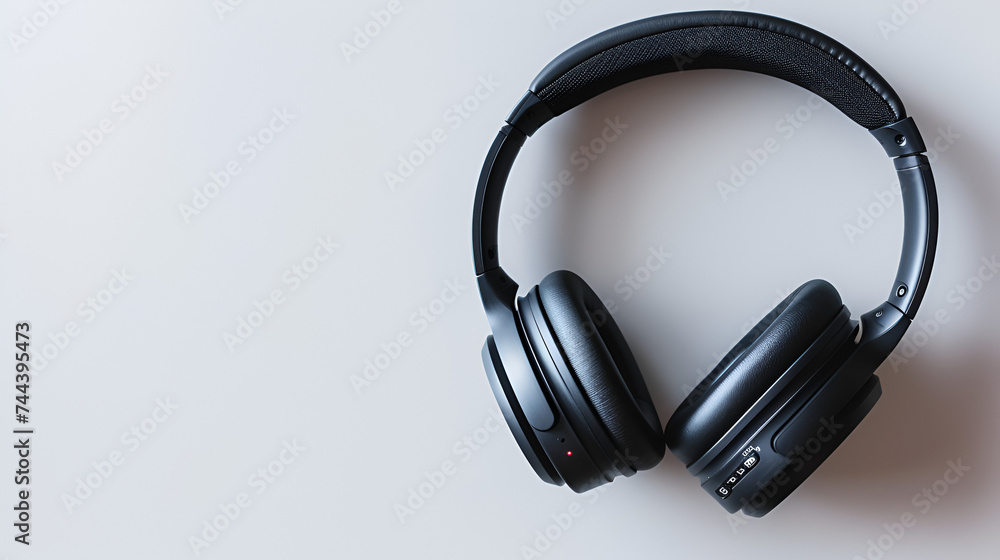 High-Quality Headphones on White Background Product Display ...
