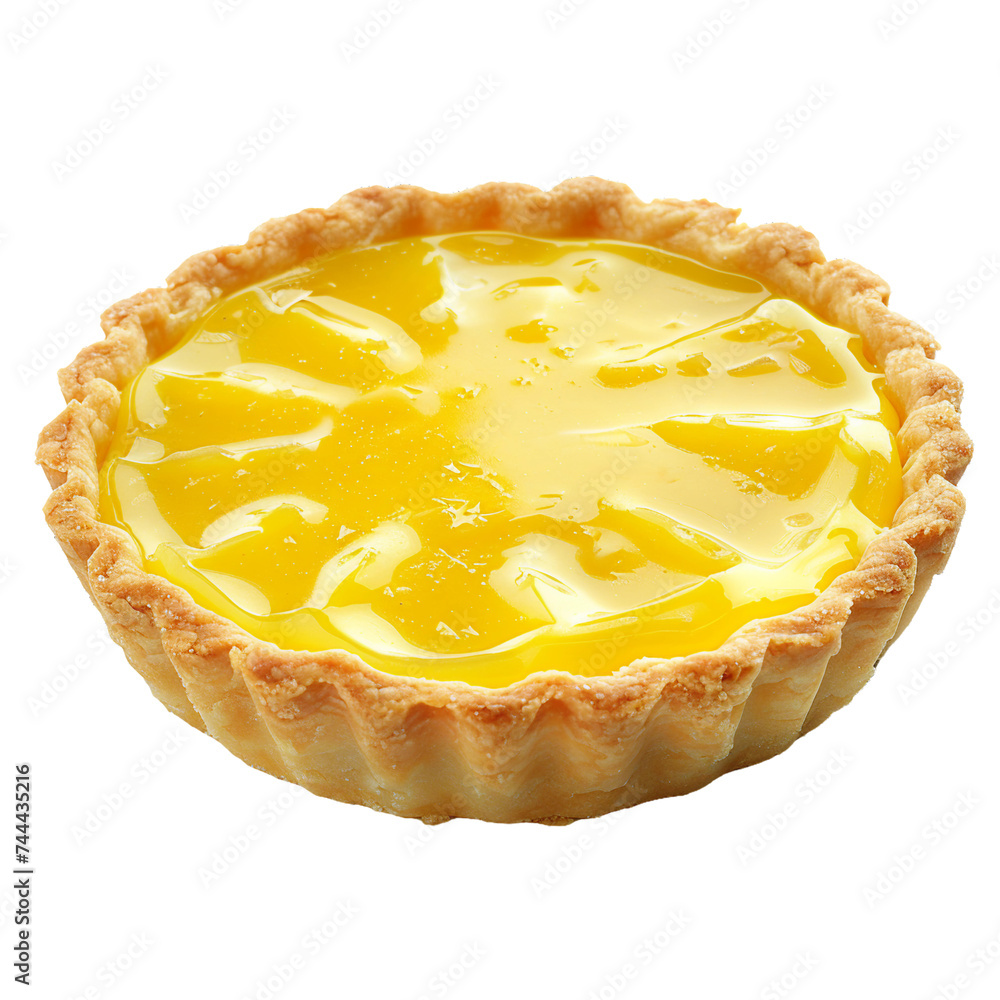 Lemon Curd Tart, transparent background, isolated image, generative AI ...