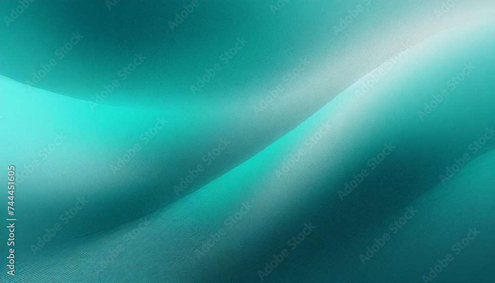 Teal green blue grainy color gradient background glowing noise texture ...