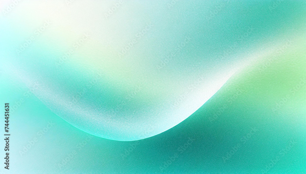 Teal green blue grainy color gradient background glowing noise texture ...