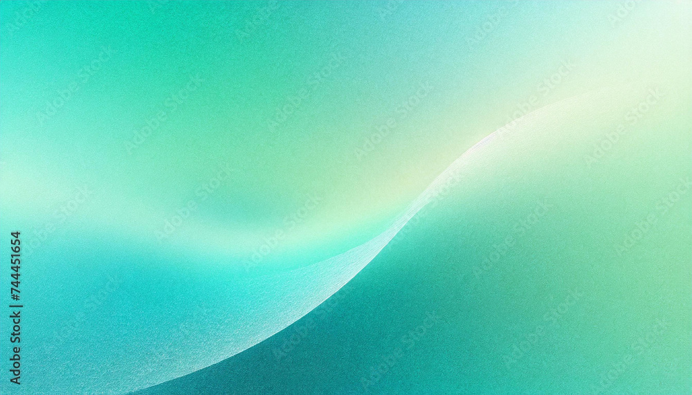 Teal green blue grainy color gradient background glowing noise texture ...