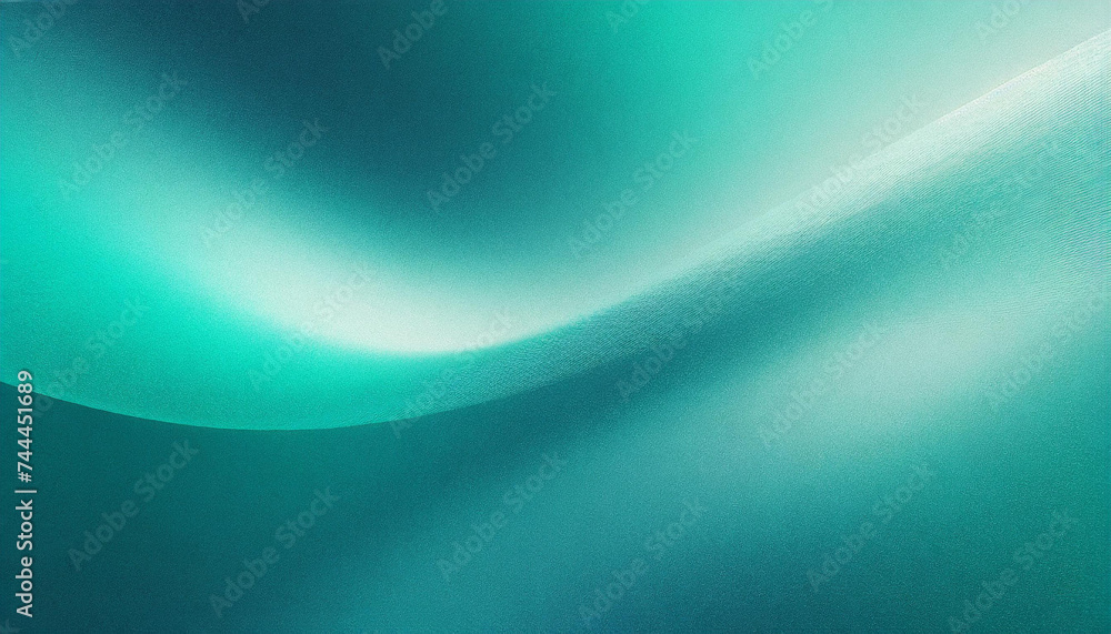 Teal green blue grainy color gradient background glowing noise texture ...