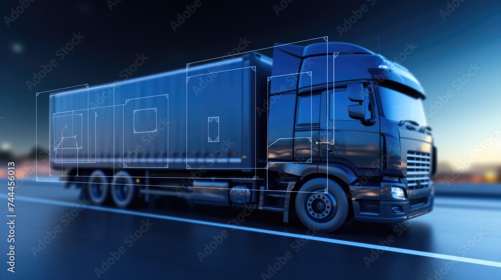 Smart transportation and intelligent logistics drive the truck ...