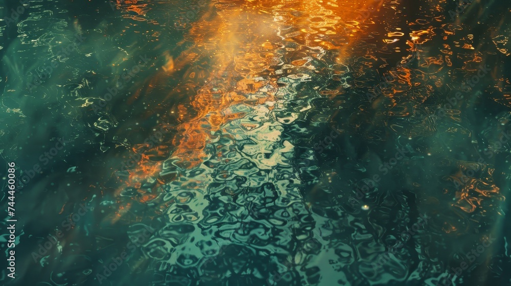 ภาพประกอบสต็อก Reimagine nature through the lens of abstract art, where ...