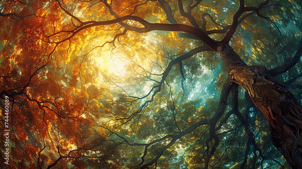 Reimagine nature through the lens of abstract art, where every texture ...