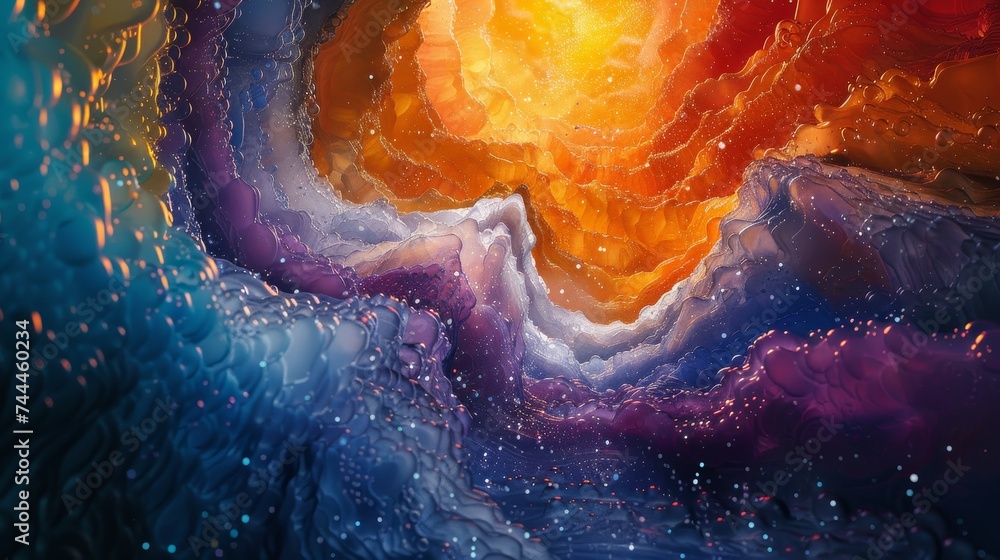 Step into a universe of abstract backgrounds, where textures defy logic ...