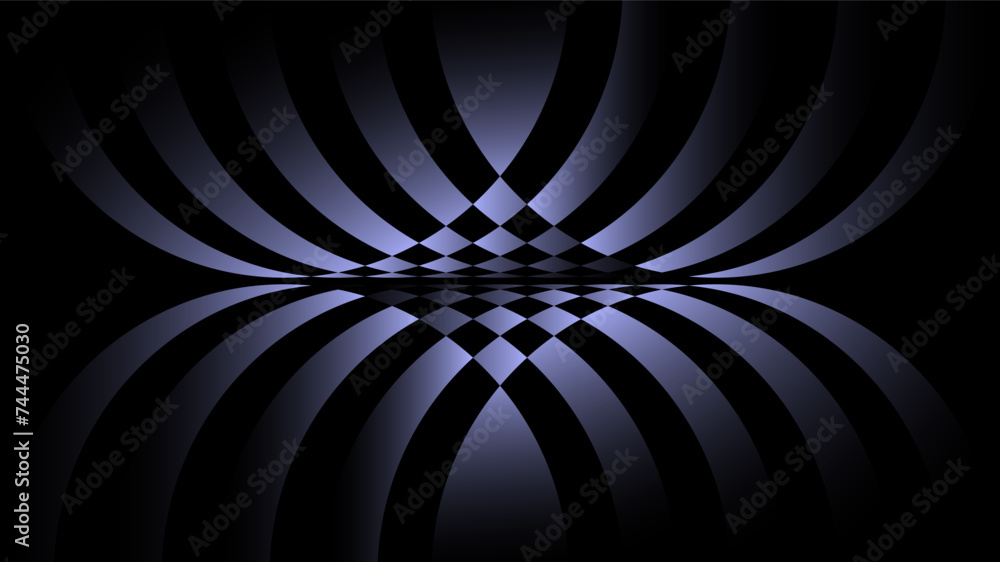 Abstract vector background design with mirror reflection composition ...