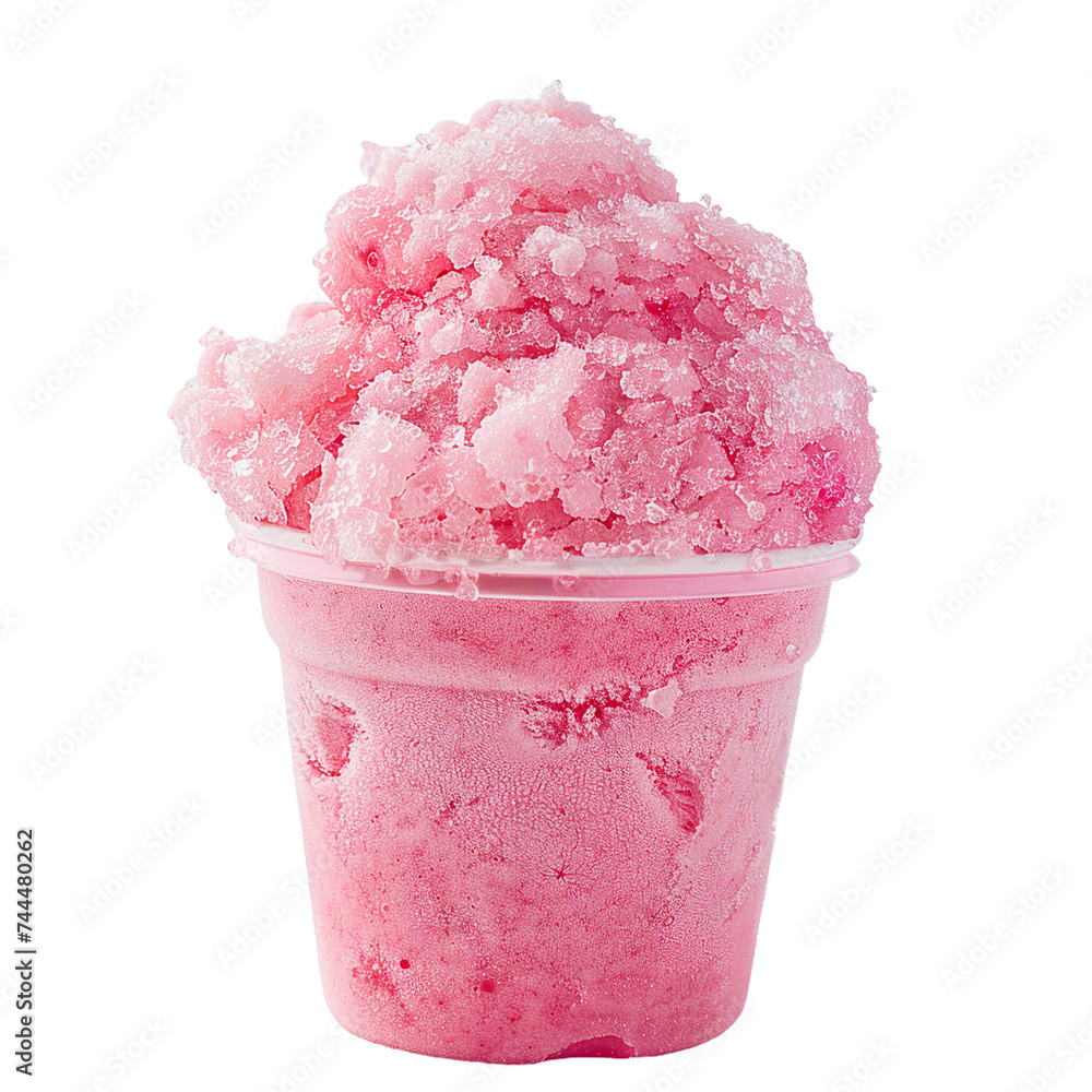 Snow Cone, transparent background, isolated image, generative AI Stock ...