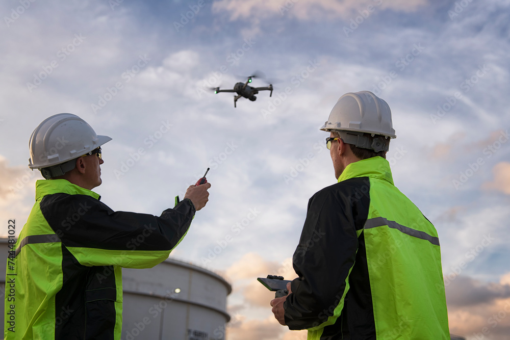 Industrial Unmanned Drone Survey, Monitoring And Discovery. Drone ...