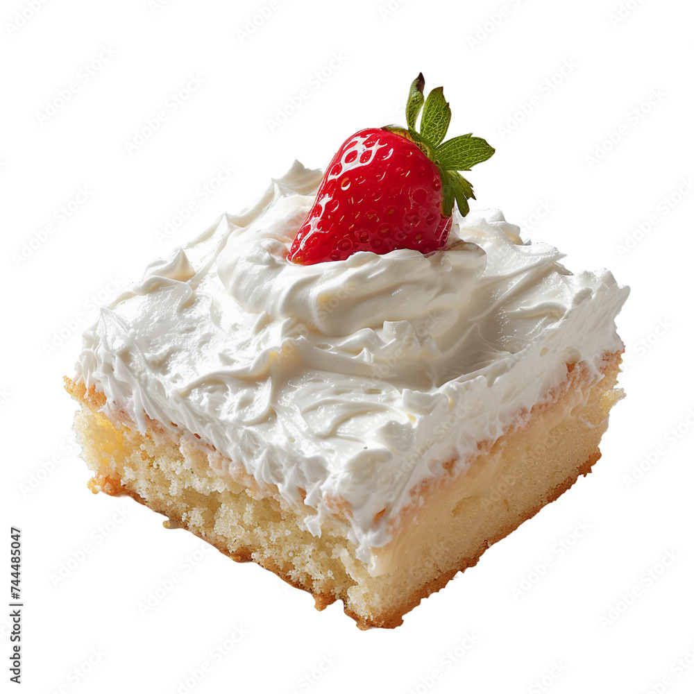 Tres Leches Cake, transparent background, isolated image, generative AI ...