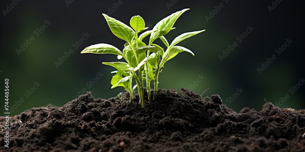 Enhancing Carbon Sequestration with Biochar Soil Additive. Concept ...