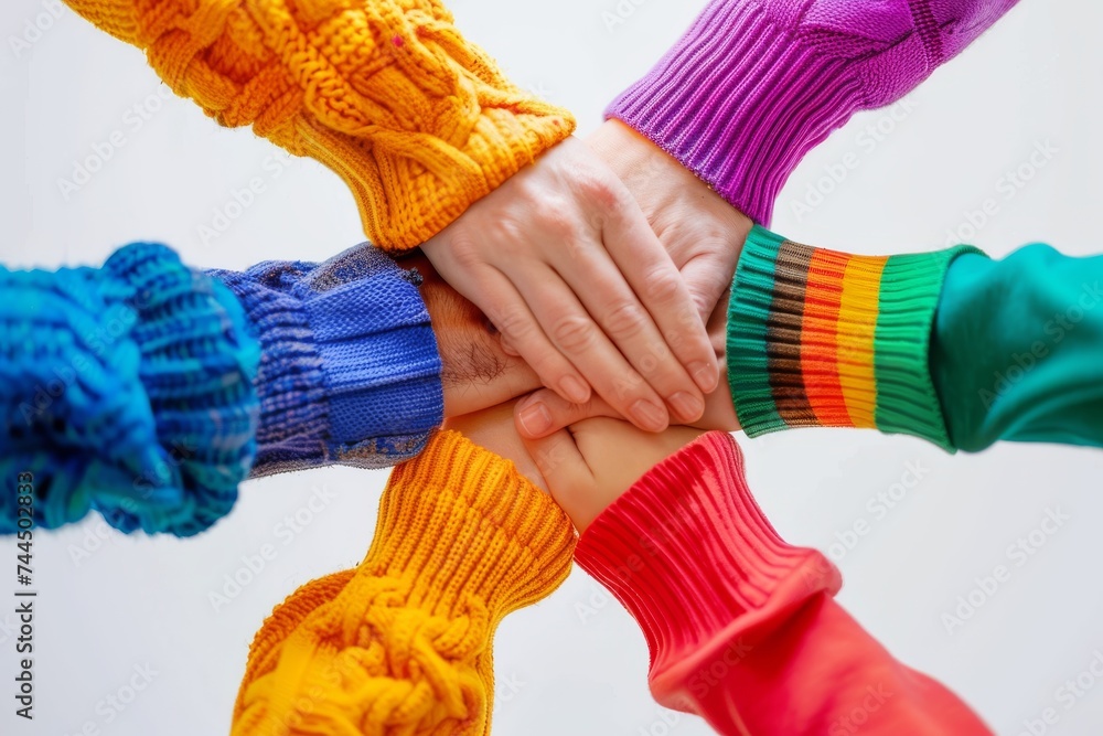 LGBTQ Pride understanding. Rainbow exertion colorful crimson diversity ...