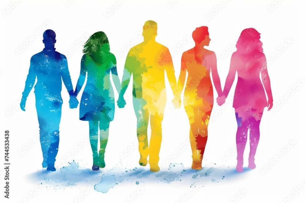 LGBTQ Pride rainbow route. Rainbow interfaith colorful junior diversity ...