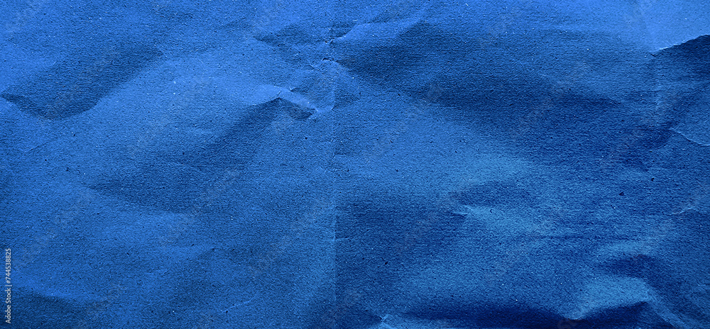 grunge old blue paper texture use as background with blank space for ...