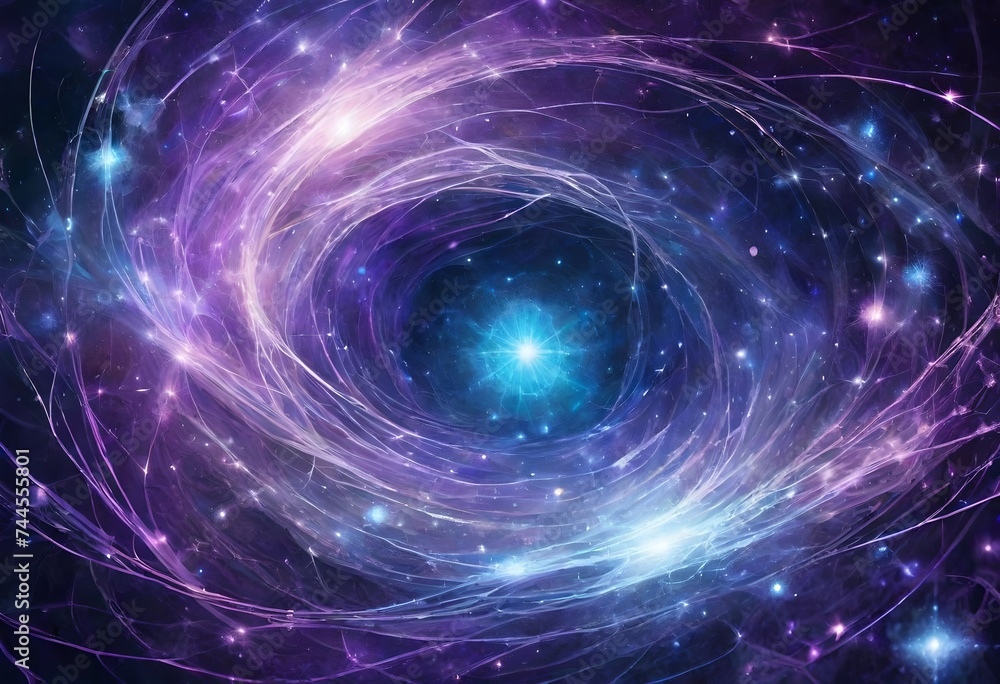 Ethereal galaxy of interconnected constellations emerges from the ...
