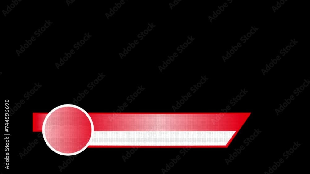 Vidéo Stock Animated lower third banner screen, Name plate animation ...
