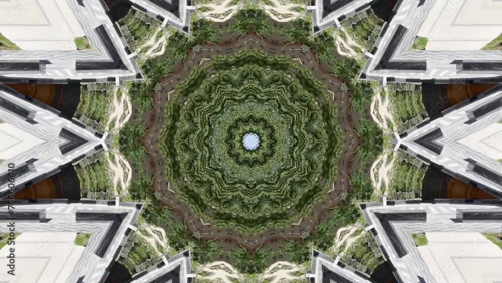 vortex of geometric shapes dmt entities energy, colorful 3d seamless ...