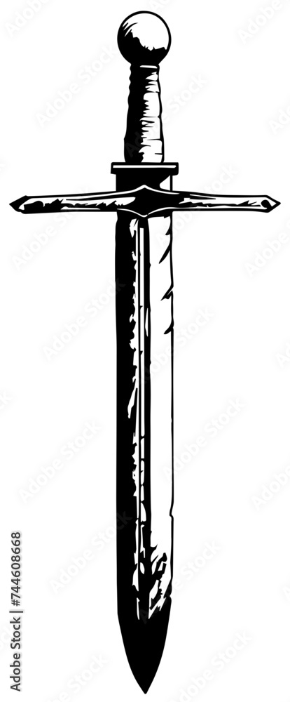 Sword vector transparent background PNG clipart Stock Vector | Adobe Stock