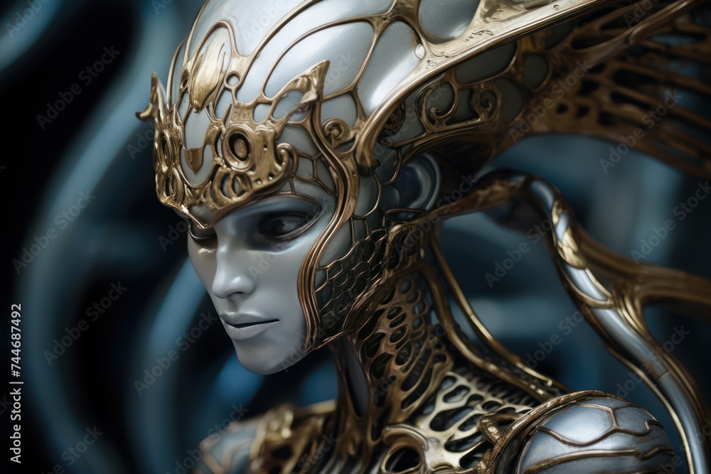 ultra close-up view of a detail of armor of alien space suit Stock ...