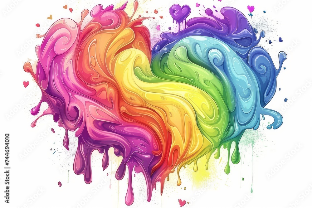 LGBTQ Pride pillow talk. Rainbow pride month colorful chromatic ...