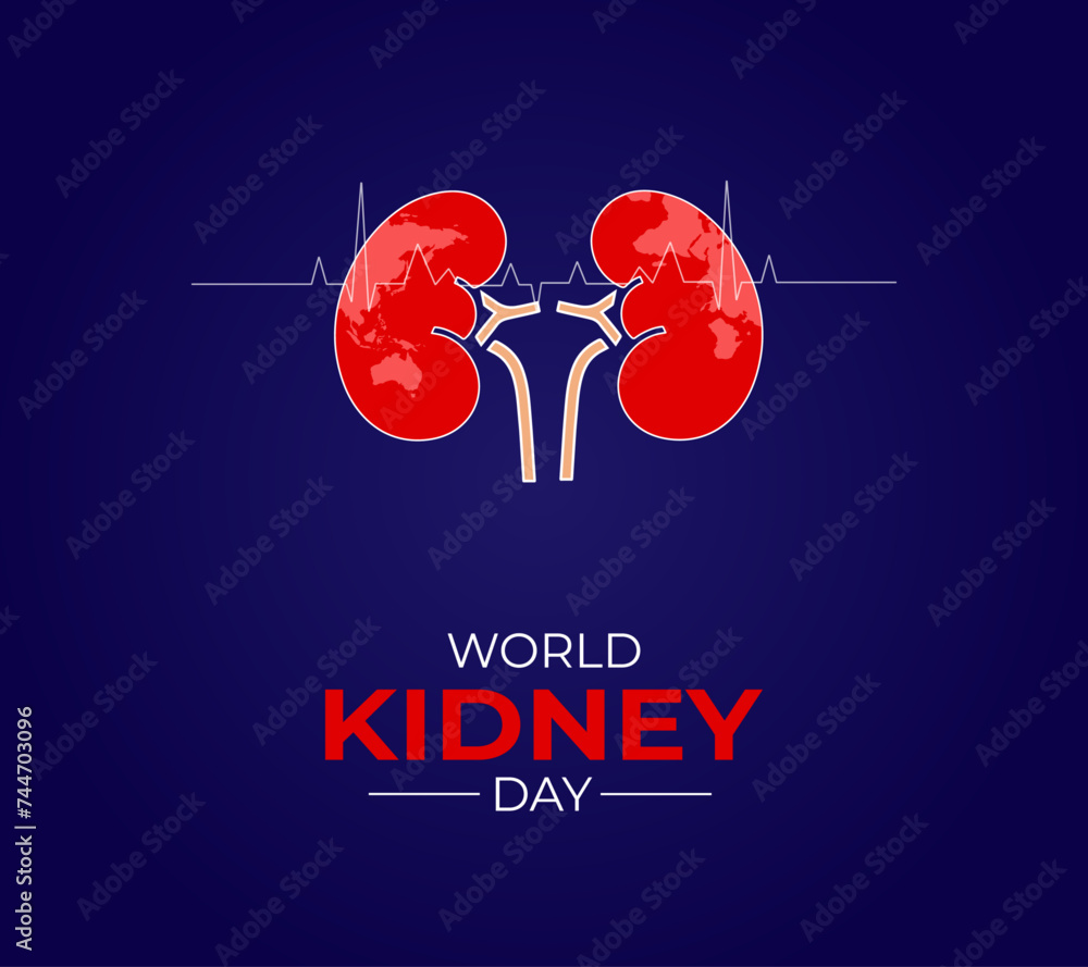 World Kidney Day. Holiday concept. Template for background with banner ...