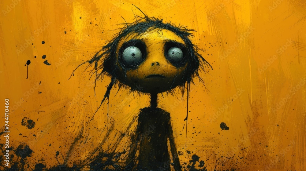 The Haunting Portrait of a Sad Boy, A Dark and Disturbing Artwork ...