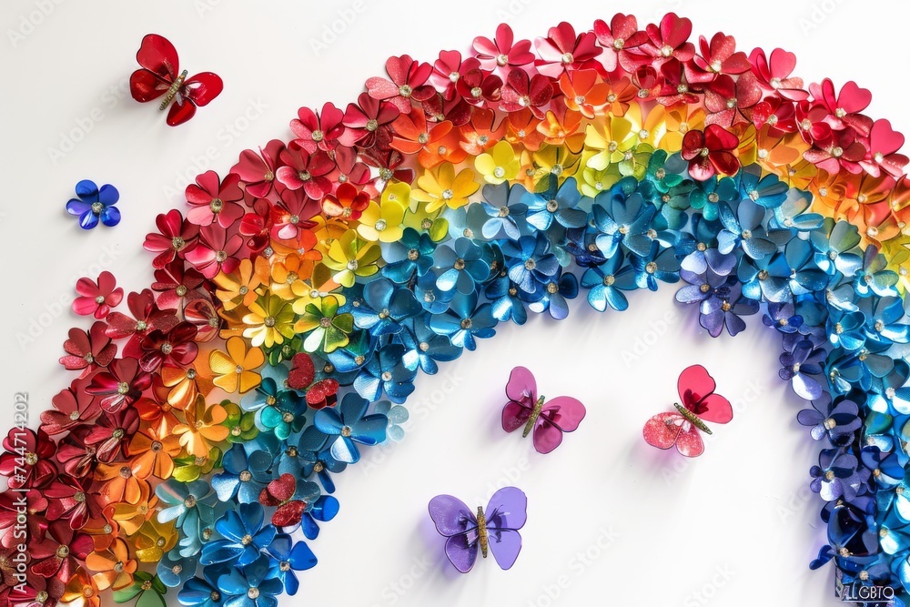 LGBTQ Pride passing. Rainbow culture colorful contemporary diversity ...