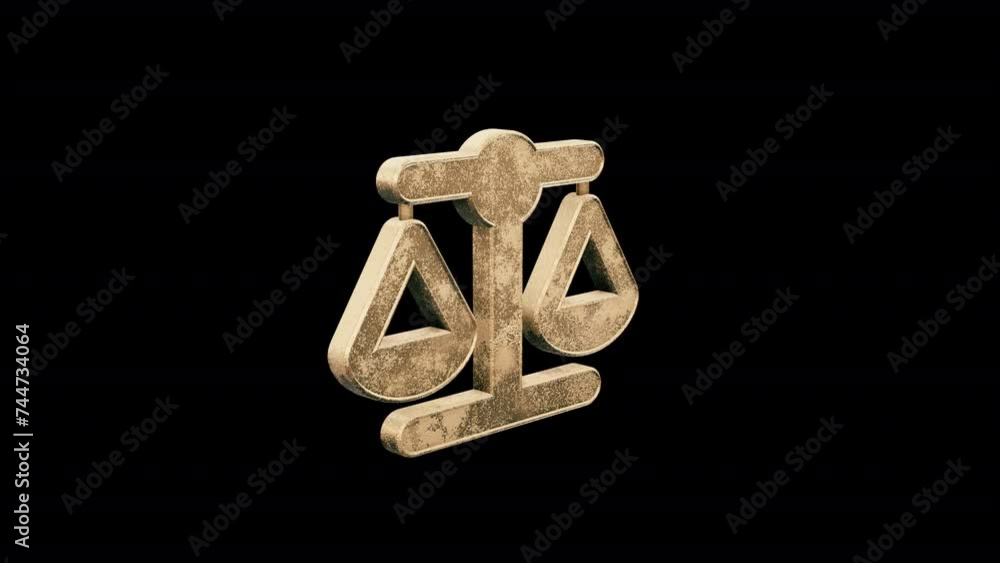 Realistic 3D Justice Scale in Slow Motion | Symbolism Revealed ...