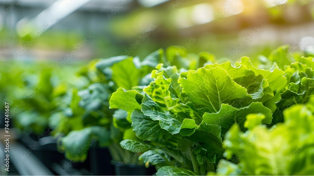 Vertical Farming Rack with Green Spinach Growing in Hydroponic System ...