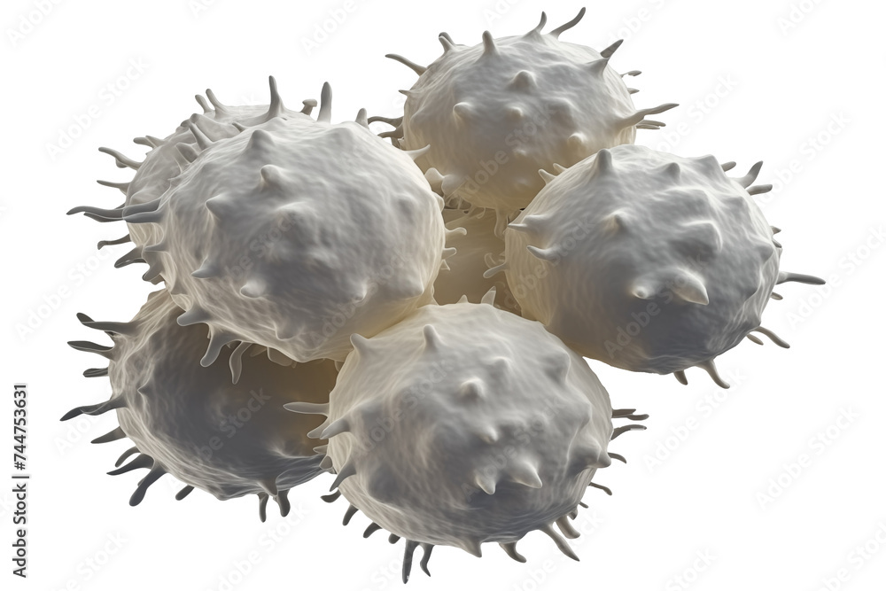 Close up white blood cells PNG Isolated on Transparent and White ...