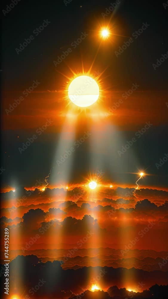 Solar flare illuminates the sky, impacting Earth atmosphere and ...