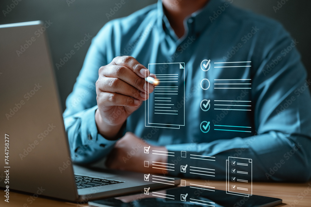 checklist, check, information, assessment, checkbox, document, service ...