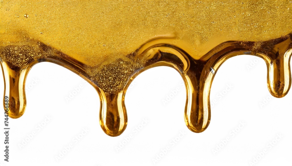 melted gold dripping isolated on transparent background cutout Stock ...