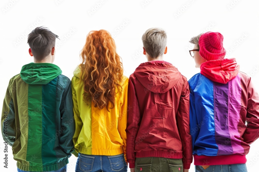 LGBTQ Pride liberation. Rainbow equal rights initiatives colorful ...