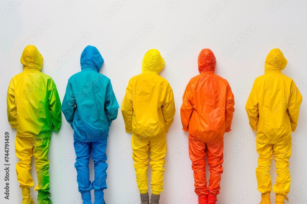 LGBTQ Pride diversity forum. Rainbow tangerine colorful environment ...