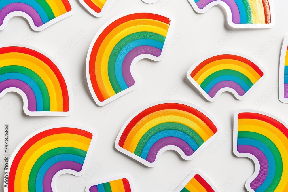 LGBTQ Pride spectrum display. Rainbow depressigender colorful gender ...