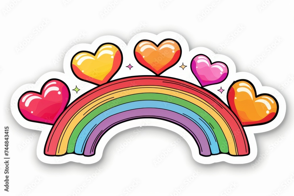 LGBTQ Pride expression. Rainbow saffron colorful gender transition ...