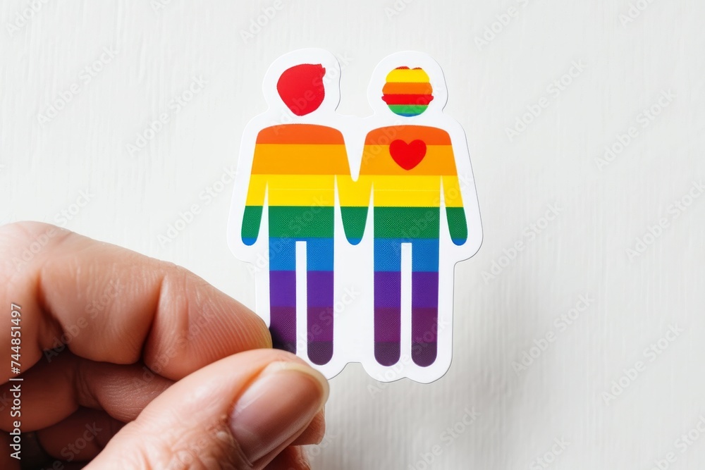 LGBTQ Pride gender identity. Rainbow brown sugar colorful lgbtq+ ...