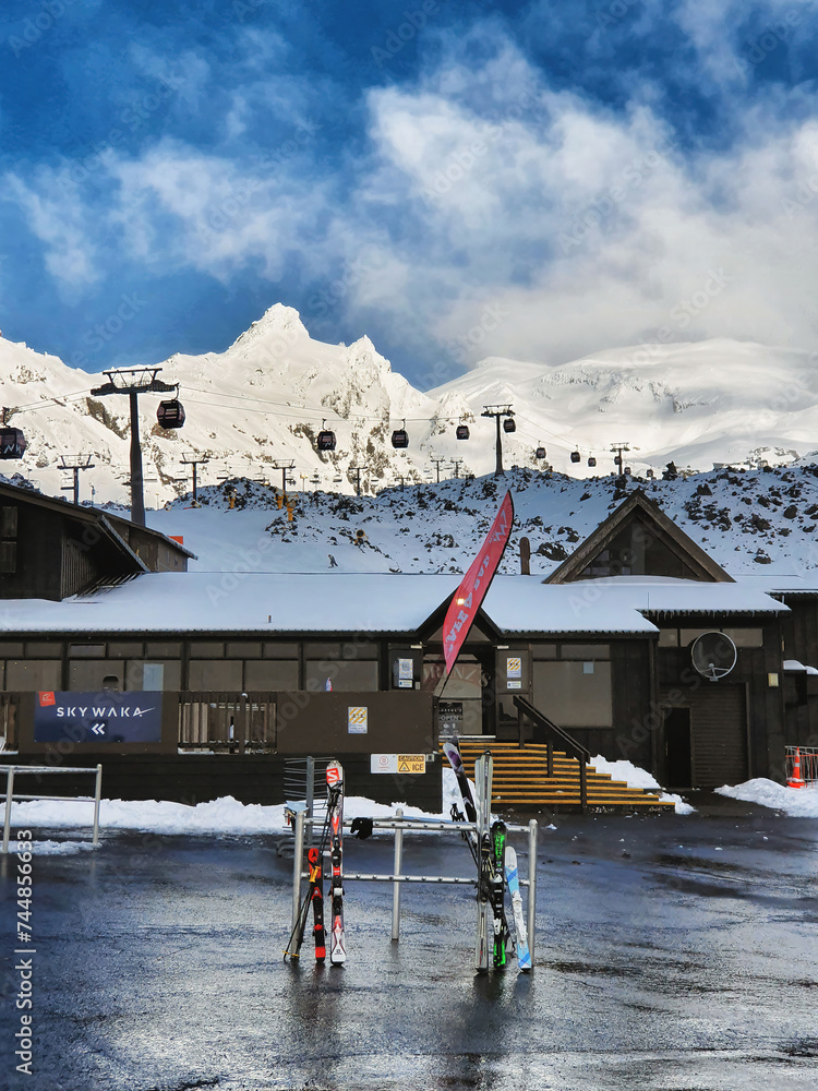 Whakapapa Ski Field, New Zealand - Aug 03 2023: Experience the ...