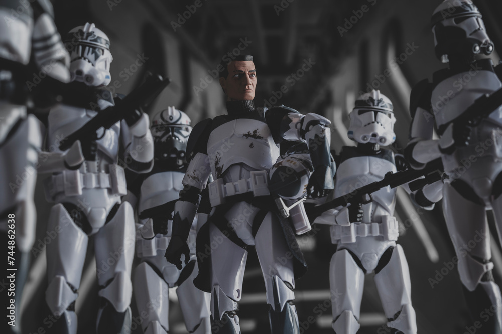 NEW YORK USA, FEB 25 2024: scene from Star Wars the Clone Wars ...