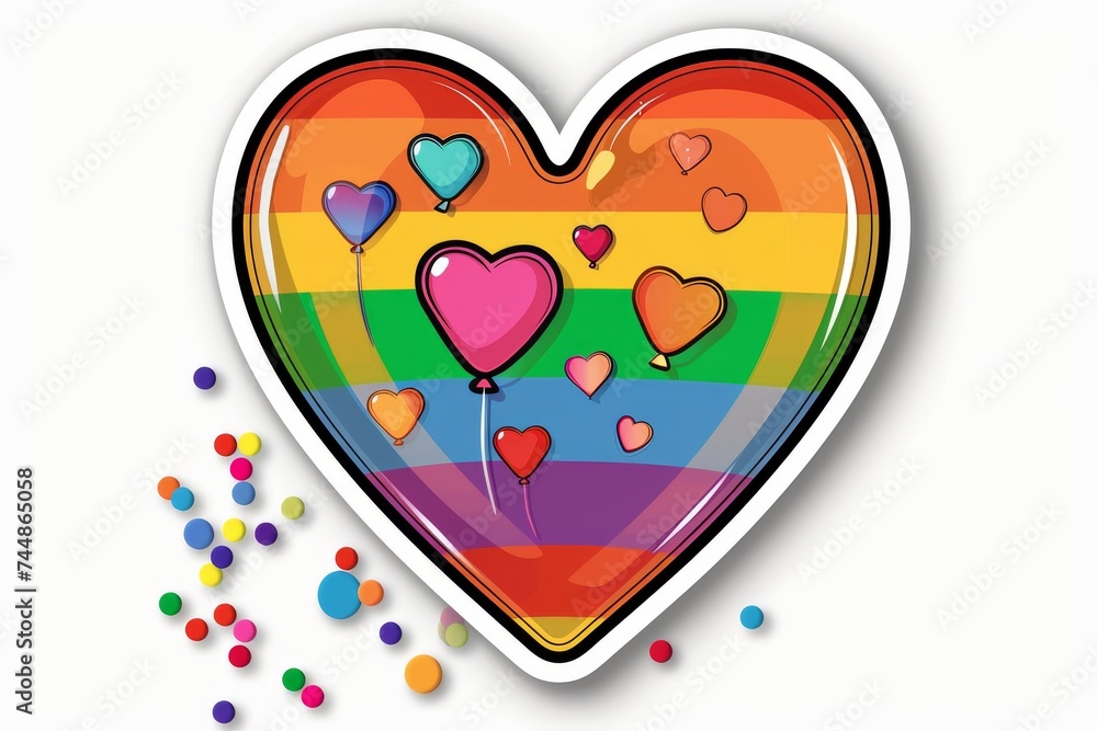 LGBTQ Pride outstanding performance. Rainbow personal freedom colorful ...