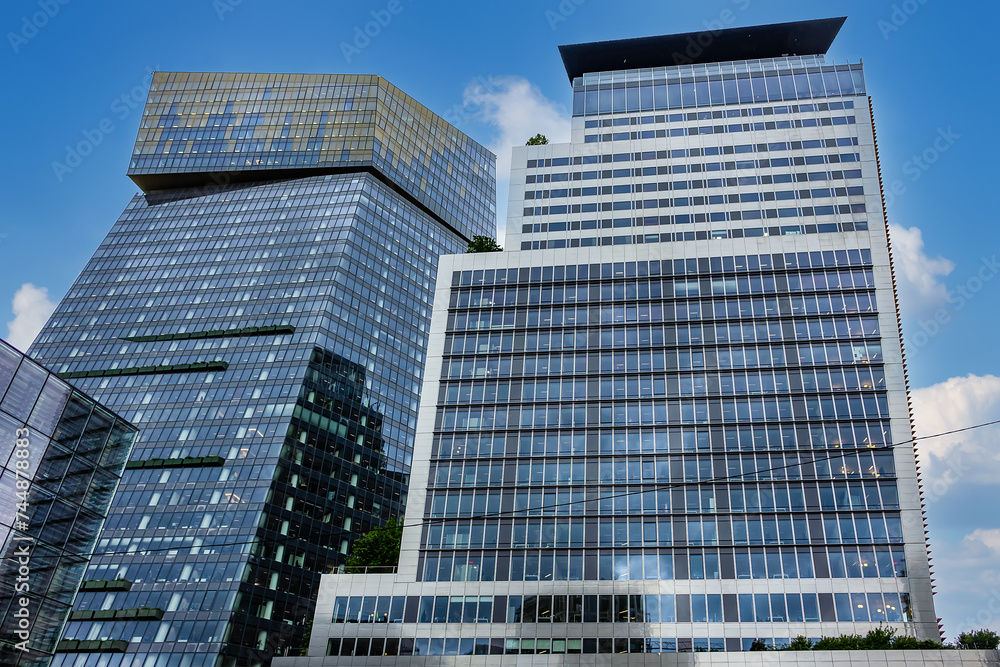 Modern architecture of Paris: Duo Towers (Tours Duo, 2022). French ...